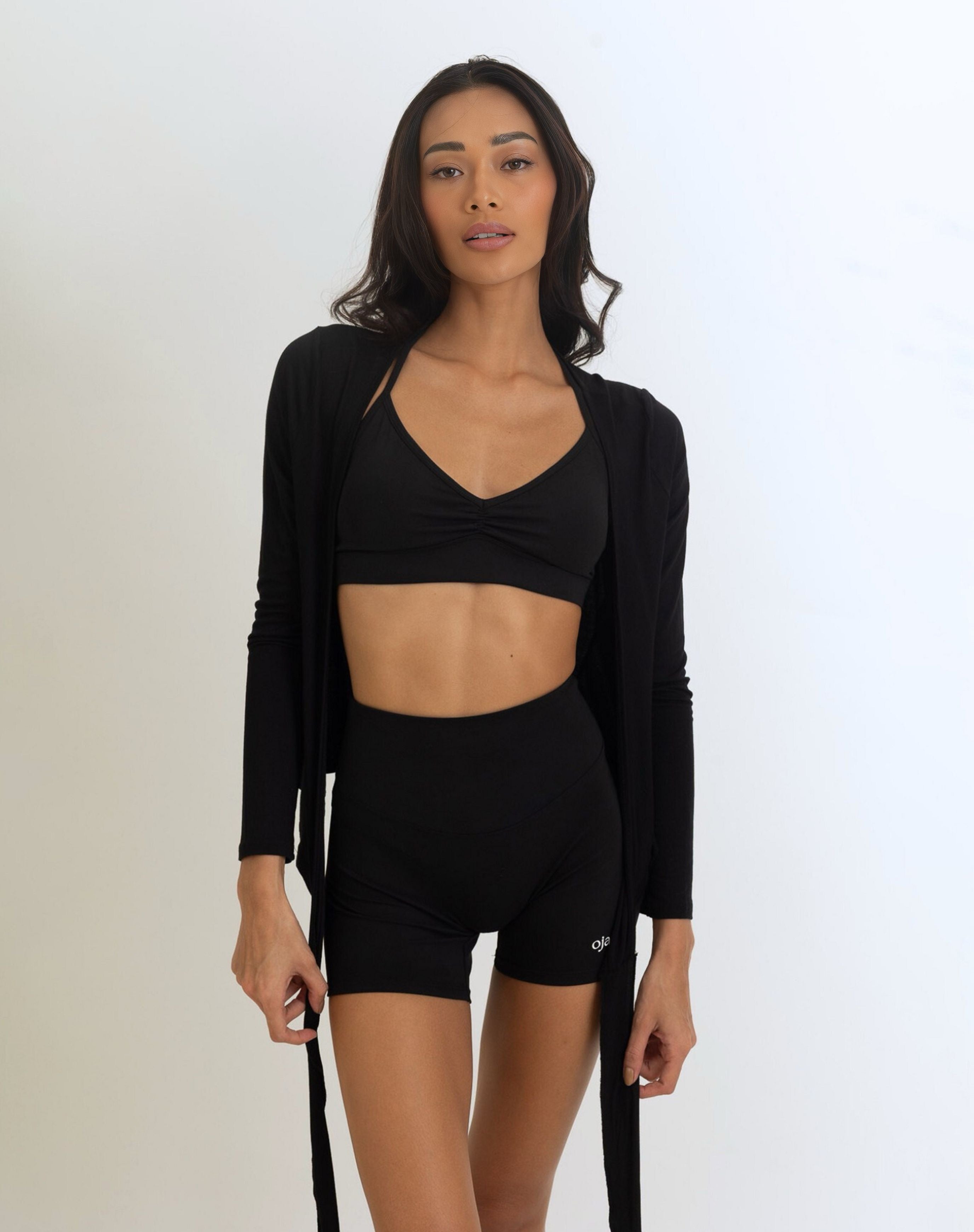 Chic Ballet Wrap - Black | Premium Activewear & Athleisure – OJA Wear